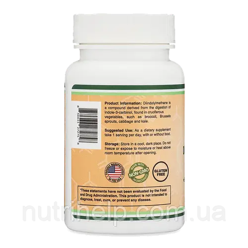 Double Wood DIM (Diindolylmethane) / Дим (Дининдолилметан) 60 капсул ...