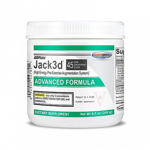Передтренувальний комплекс USP Labs Jack3d V2 248 g (Watermelon) (ID ...
