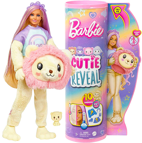 Кукла-сюрприз Barbie Cutie Reveal Львенок Меняет цвет HKR06 (ID ...