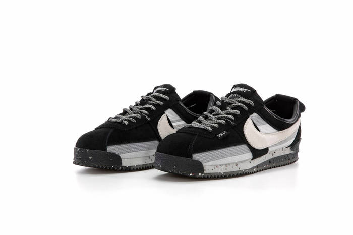 Nike Cortez UN/LA Grey Black Кроссовки мужские модные черные Найк ...