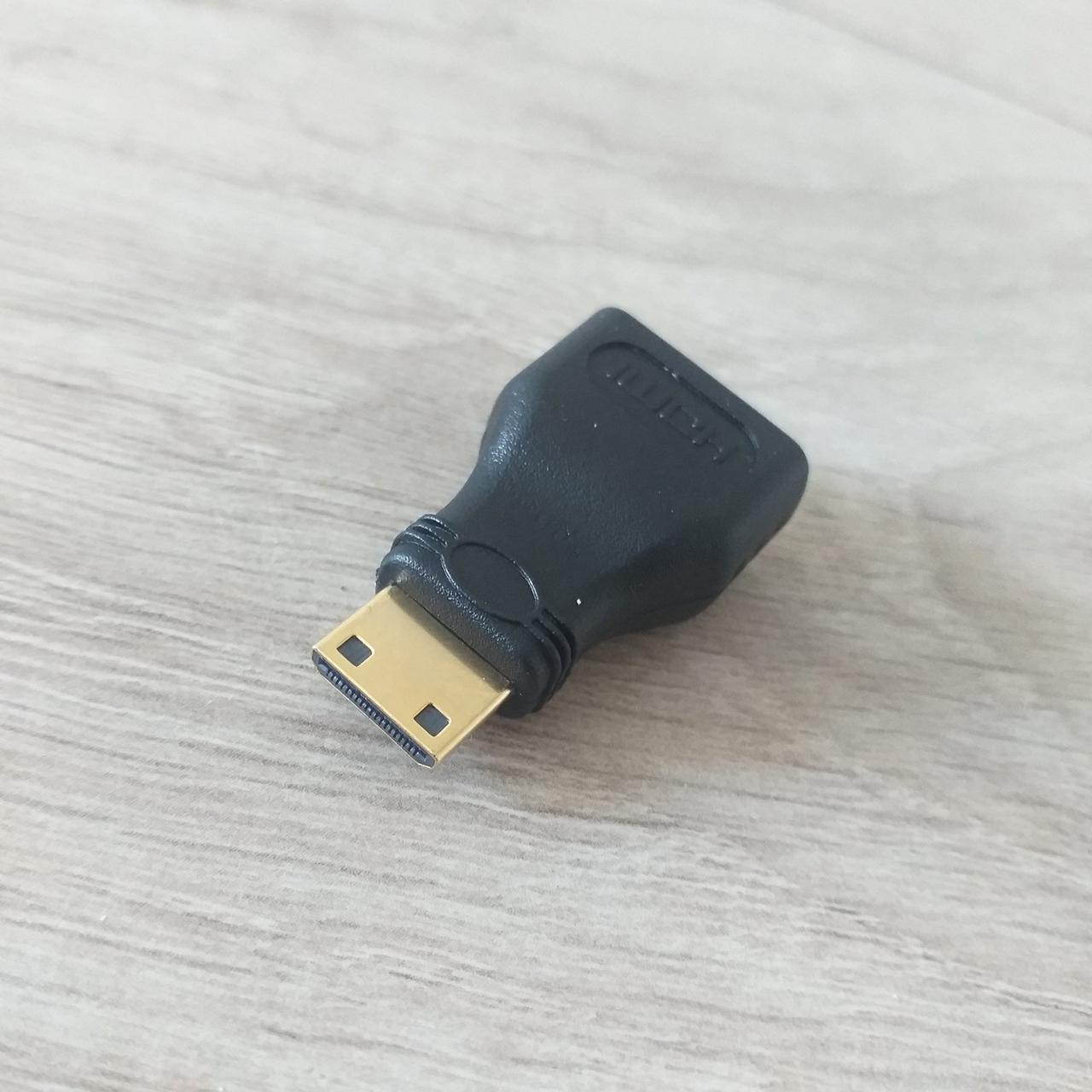 Переходник mini HDMI (папа/male) - HDMI (мама/female) ATCOM Черный (KG ...