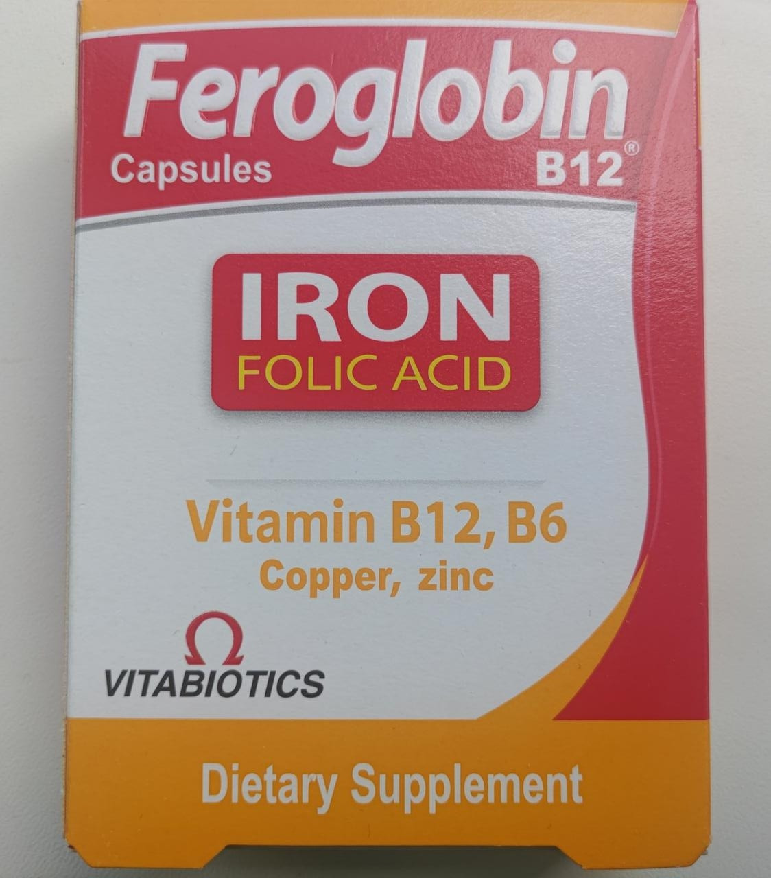Купить Feroglobin Железо, Витамины B6, B12, фолиевая и цинк, цена 420 ...