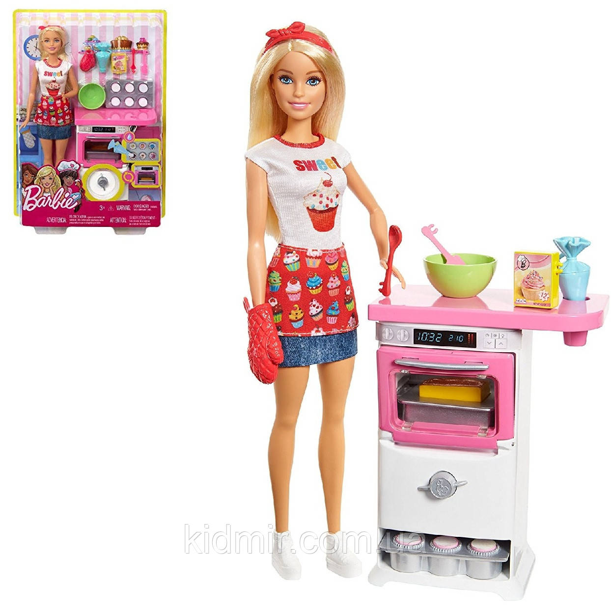 Barbie Bakery Chef FHP57 Лялька Барбі Кондитер Шеф-Кухар Блондинка (ID ...