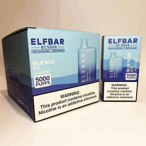 Купити Elf Bar BC5000 Original 5% перезаряджуваний під. Синя Малина ...