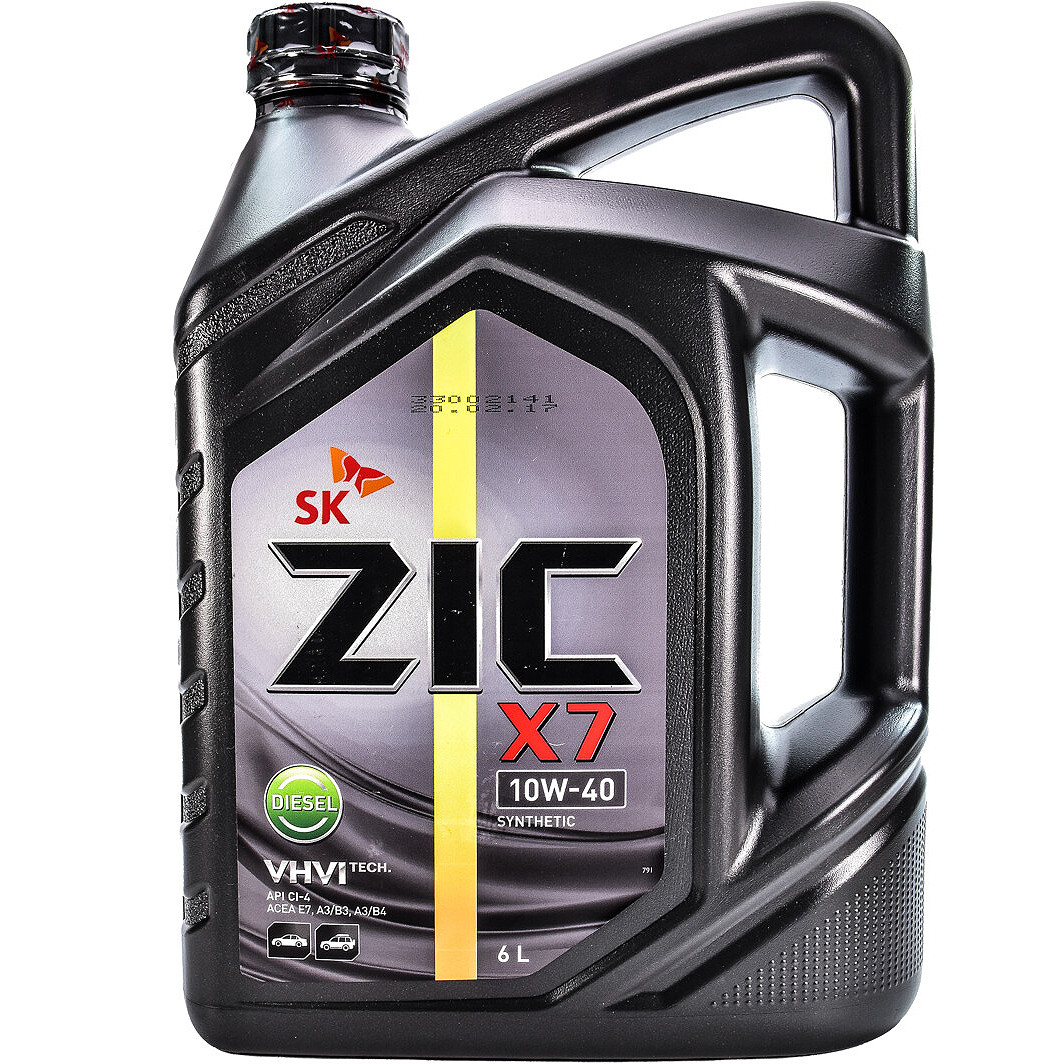 Купить ZIC X7 Diesel 10W-40 6 л, (172607) моторное масло, цена 1375 ...