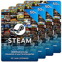 Купить Steam Gift Card на сумму 200 TL (регион Турция), цена 230 ...