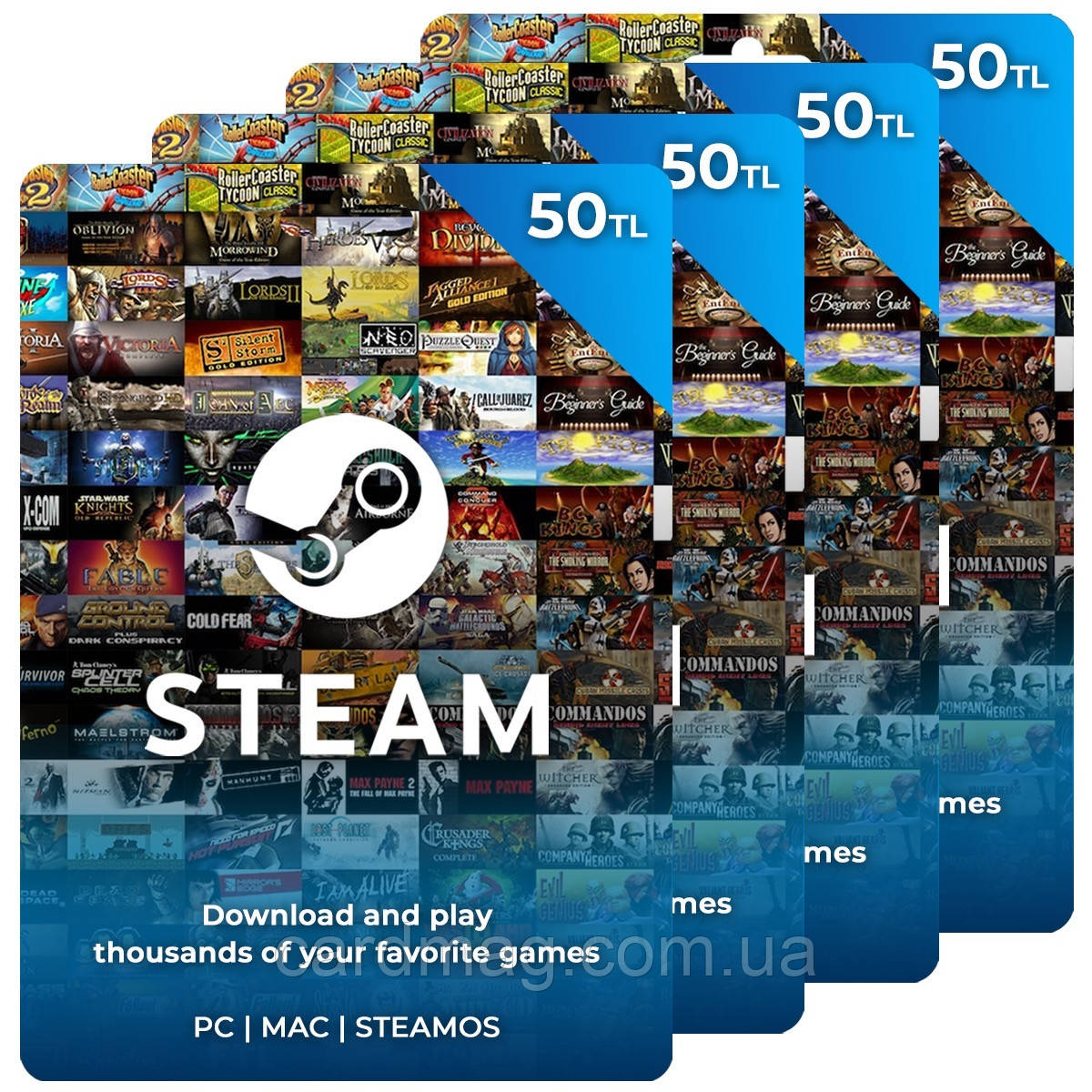 Купить Steam Gift Card на сумму 200 TL (регион Турция), цена 230 ...