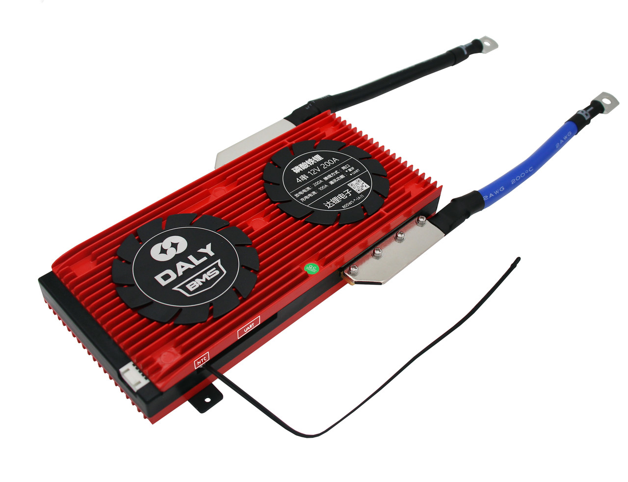 BMS smart плата LiFePO4 12V 4S 200A для літій-залізо-фосфатних акумуляторів симетрія з Bluetooth ...