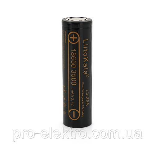 Акумулятор 18650 Li-Ion LiitoKala Lii-35A, 3500mah (3550-3650mah , 3.7V ...