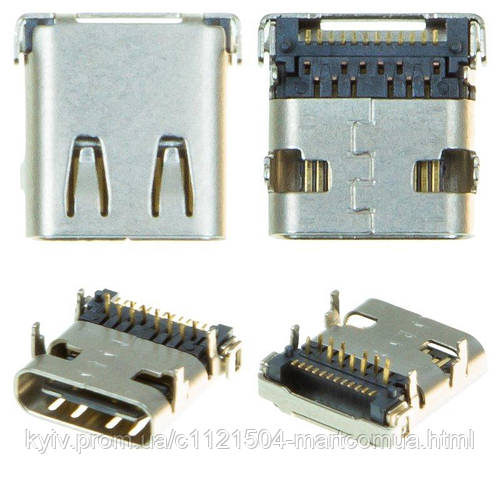 Коннектор зарядки, 24 pin, тип 2, USB тип-C (ID#1855130629), цена: 57 ...
