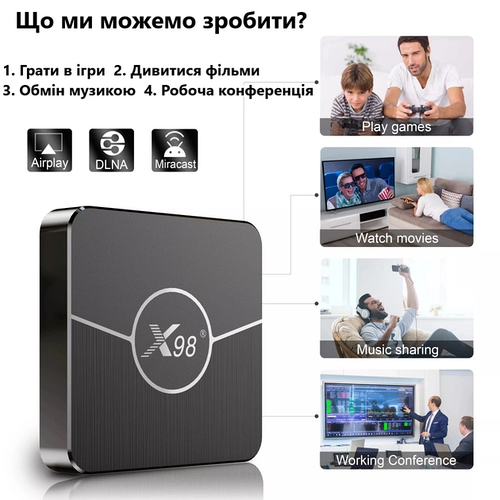 Купить Приставка TV-BOX X98plus 4/32 Android 11 | Андроид смарт ТВ ...