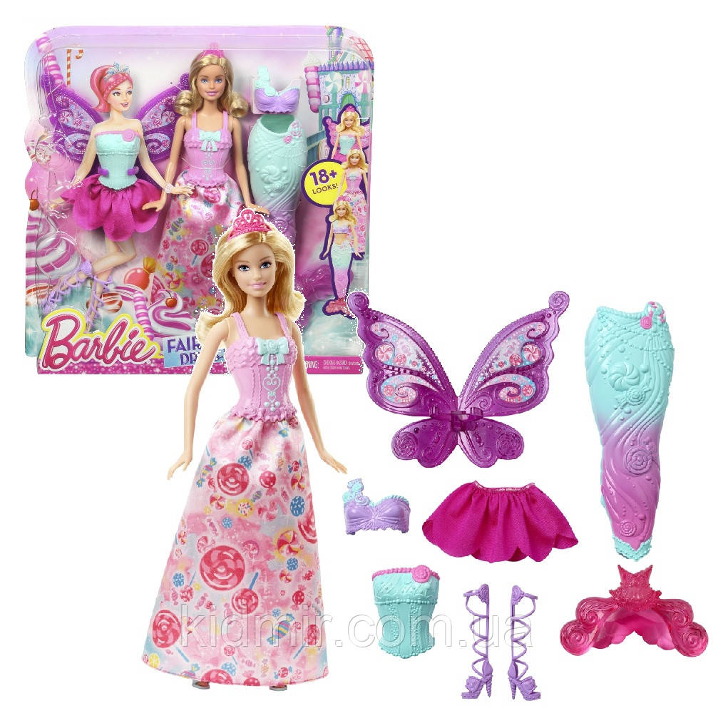 Barbie Fairytale Dress DHC39 Кукла Барби Перевоплощение Принцесса ...