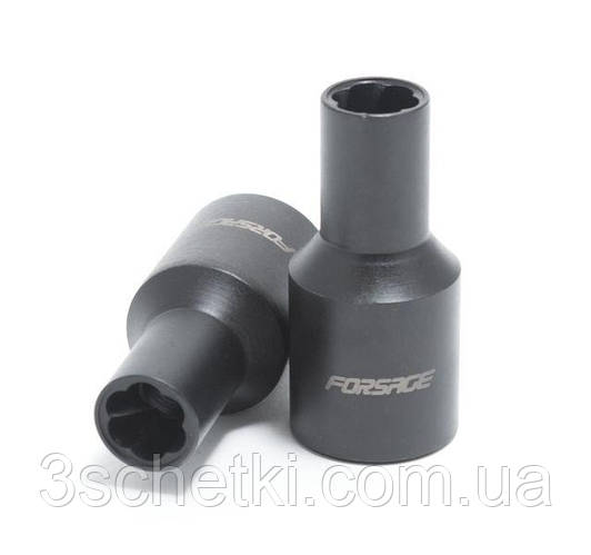 Головка-экстрактор для поврежденных болтов/гаек 14ммх50мм, 1/2" Forsage ...