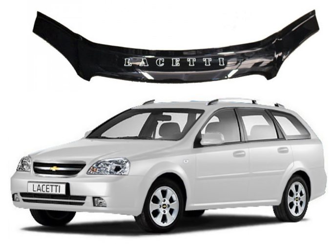 Дефлектор капота мухобойка на Chevrolet Lacetti седан / универсал 2004 ...