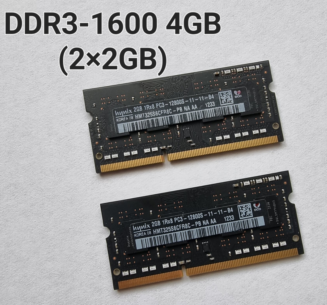 Оперативна пам'ять для ноутбука / SK Hynix PC3-12800S 4Gb (2 × 2Gb ...