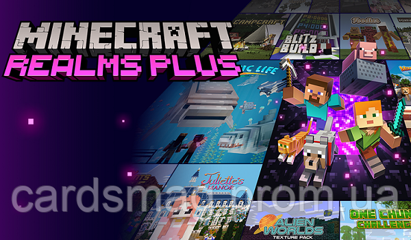 Купить Minecraft Realms Plus Subscription 6 Months (Xbox One, Series X ...