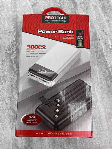 Купити Повербанк ProTech 30000 mAh, зі швидкою зарядкою з ліхтариком black 4-0\&, ціна 2500 ...