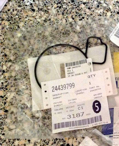 Прокладка (уплотнительное кольцо) помпы (водяного насоса) A24XE A24XF ...