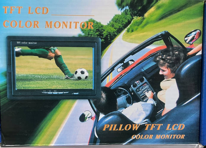 Автомобільний монітор 7 дюймів Pillow TFT LCD color monitor (екран для ...