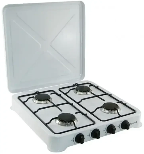 Настольная газовая плита на 4 конфорки с крышкой Starlux SGS-6004 ...
