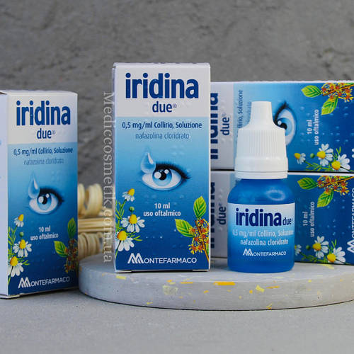 Капли Иридина (IRIDINA DUE) Отбеливающие и увлажняющие капли для глаз ...