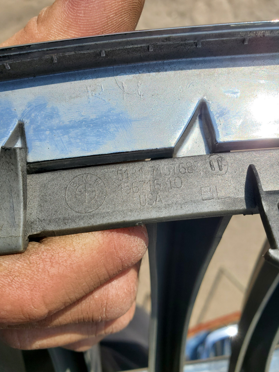 Решітка радіатора ніздрі BMW E70 E71 X5 X6 бмв х5 х6 е70 51317185224 ...