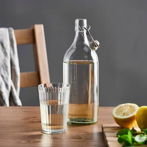 Бутылка с крышкой IKEA KORKEN (ИКЕА КОРКЕН). 30213552. Стеклянная (ID ...