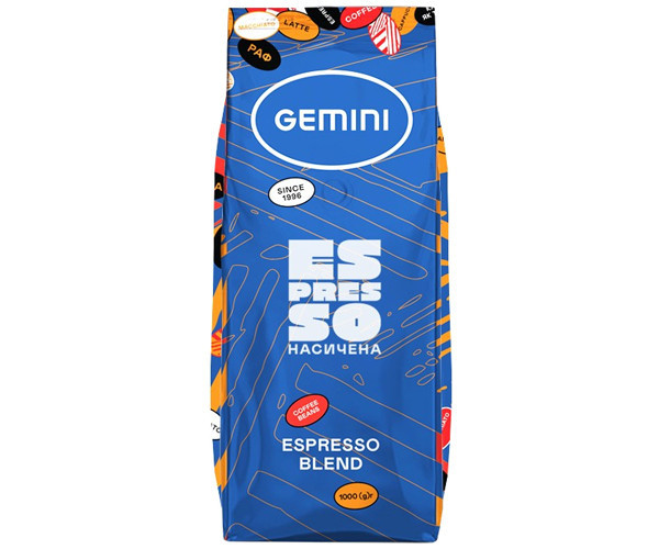 Кофе в зернах Gemini Espresso Насыщенный 1 кг (ID#1857194851), цена ...