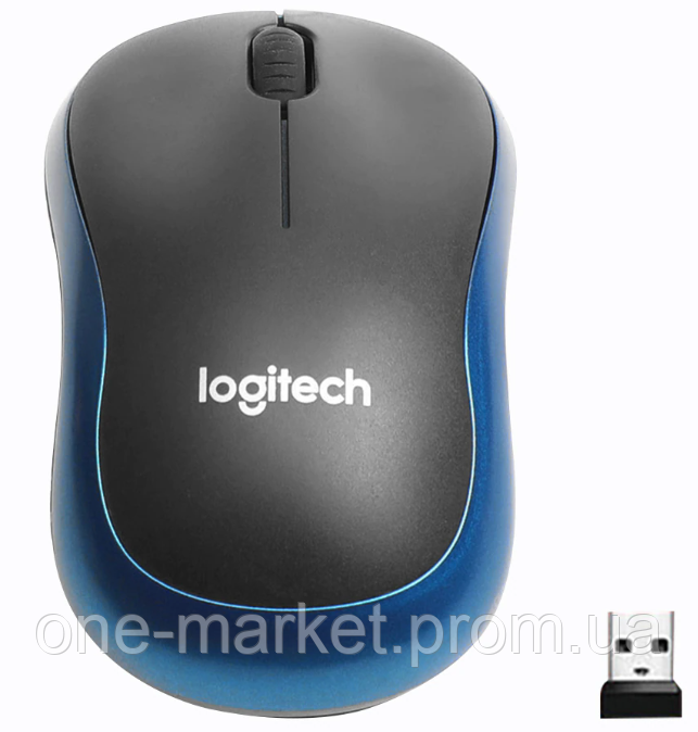 Бездротова оптична миша Logitech M185 USB BLUE (ID#1857337926), ціна: 453.60 ₴, купити на Prom.ua