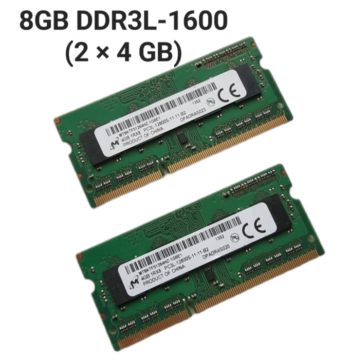 Оперативна пам'ять для ноутбука / Micron PC3L-12800S 8Gb (2 × 4Gb ...