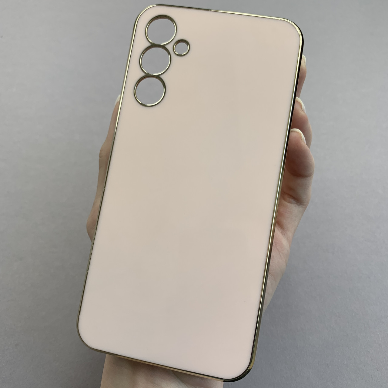 Купить Чехол для Samsung Galaxy A34 5G глянцевый с золотой окантовкой ...