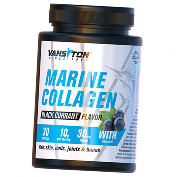 Купить Морской коллаген Marine Collagen Vansiton 300г Черная смородина ...