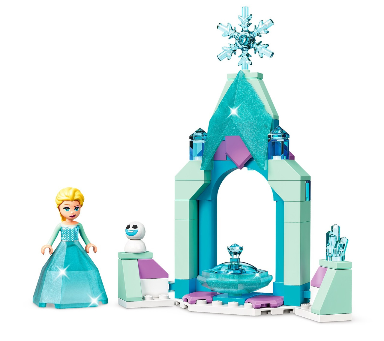 LEGO Конструктор лего для дівчінки Disney Двір замку Ельзи фрозен 43199 ...