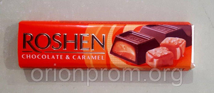 Купить Батончик Roshen соленая карамель молочный 40 г, цена 13 ₴ — Prom ...