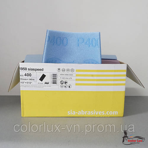 Абразив на поролоні прямокутний Sia Speed 1950 P400, 115 мм/140 мм (ID ...