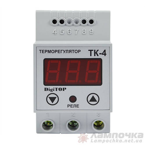 Купить Цифровой терморегулятор DigiTOP з датчиком DS18B20 ТК-4 на DIN-рейку, цена 1150 ₴ — Prom ...