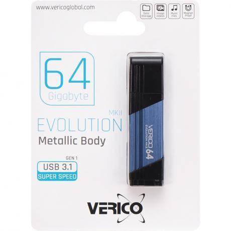 Купить Флешка Verico USB 64Gb MKII Navy Blue USB 3.1 603853, цена 257.60 ₴ — Prom.ua (ID#1858977043)