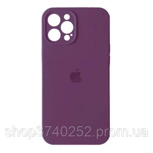 Чохол Silicone Case Full Camera Square Iphone 12 Pro Фіолетовий із ...