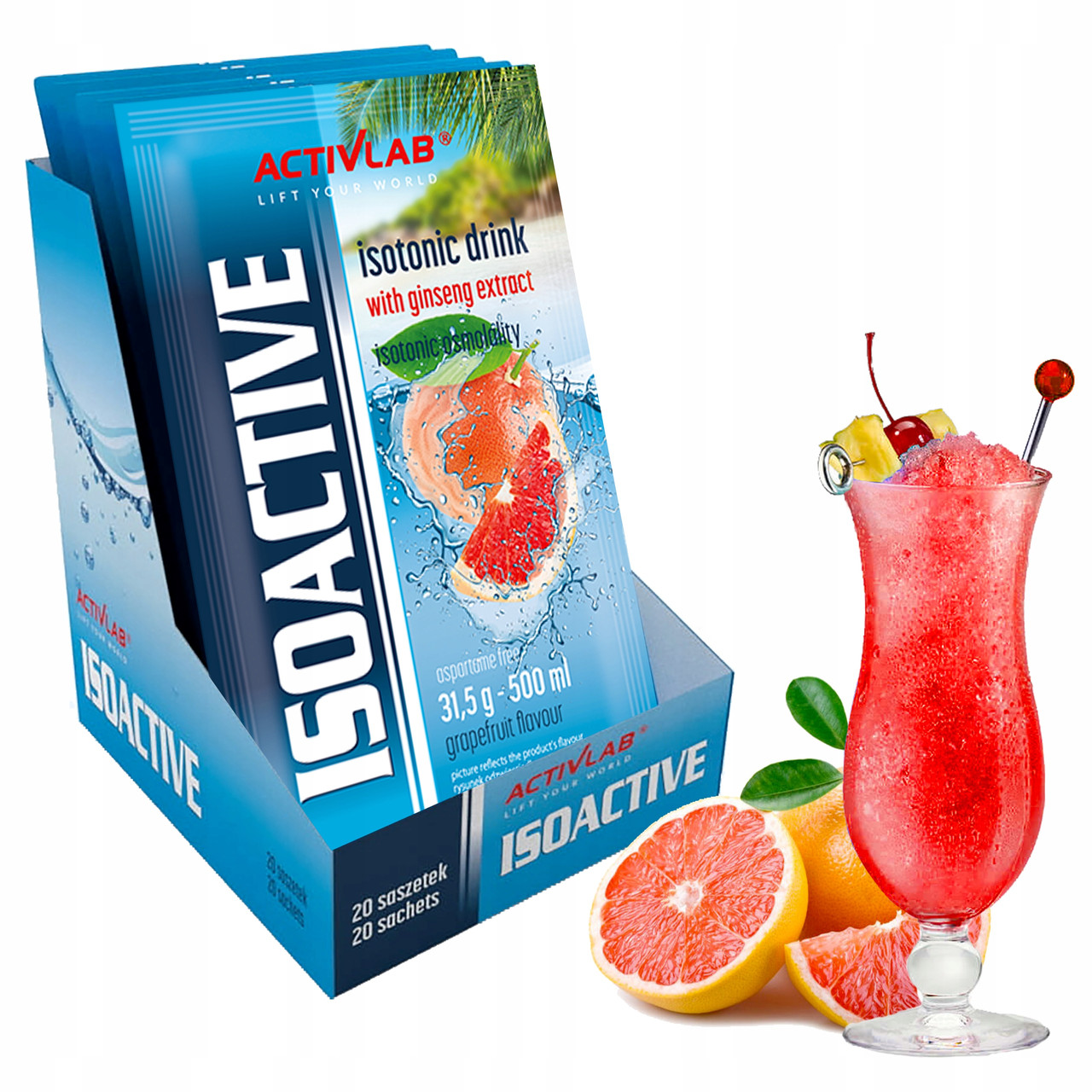 Купити Ізотонічний напій Iso Active 31,5g 1 sachet (Grapefruit), ціна 14 ₴ - Prom.ua (ID ...