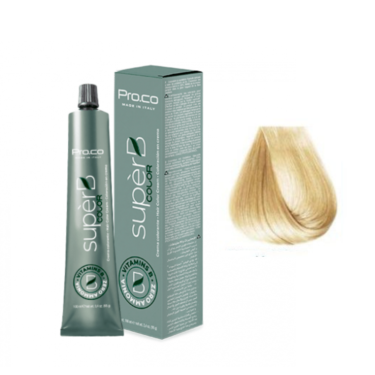Краска для Волос Безаммиачная Pro.Color Super B Hair Color Cream №10.0 ...
