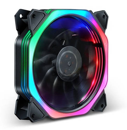 Купить Вентилятор 120мм INPLAY M10 Rainbow RGB 3pin+Molex 1200RPM, цена ...