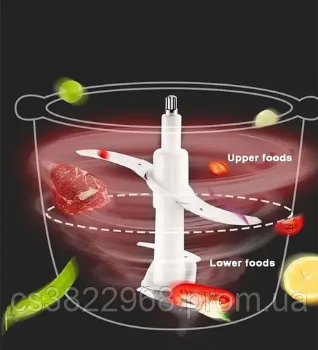 Блендер Raf Food Processor R7019 измельчитель кухонный 1000W металлическая чаша на 2 л чоппер ...