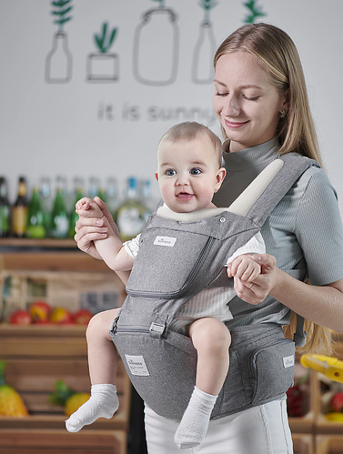 Купить Хипсит для переноски детей 3в1 Sunveno - серый, цена 1999 ...