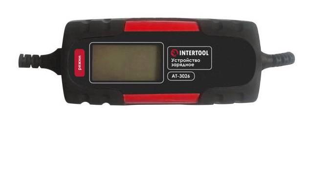 Пристрій зарядний 6/12 В, 1/4.5 А, 230 В, зимовий режим заряджання, дисплей INTERTOOL AT-3026 ...