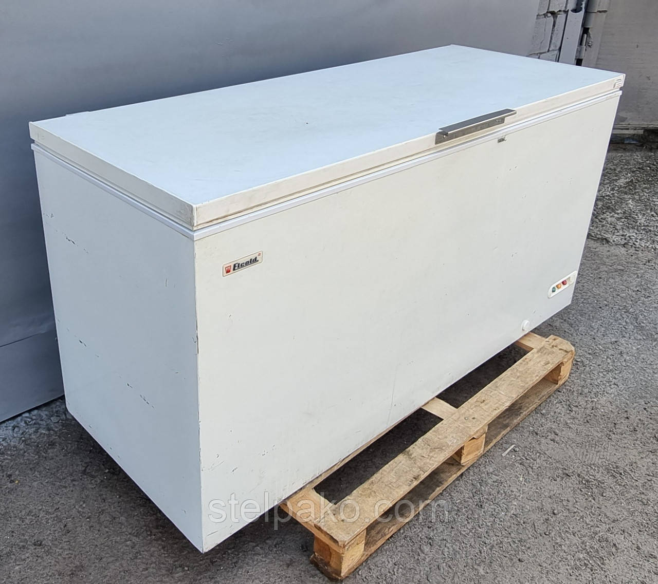 Морозильна скриня (ларь) з глухою кришкою «ELCOLD», (Греція), об'єм 600 ...