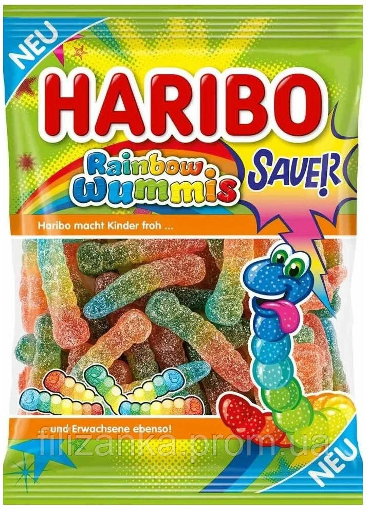 Купить Конфеты желейные Haribo Rainbow Wummis 160 г (58150), цена 60 ...