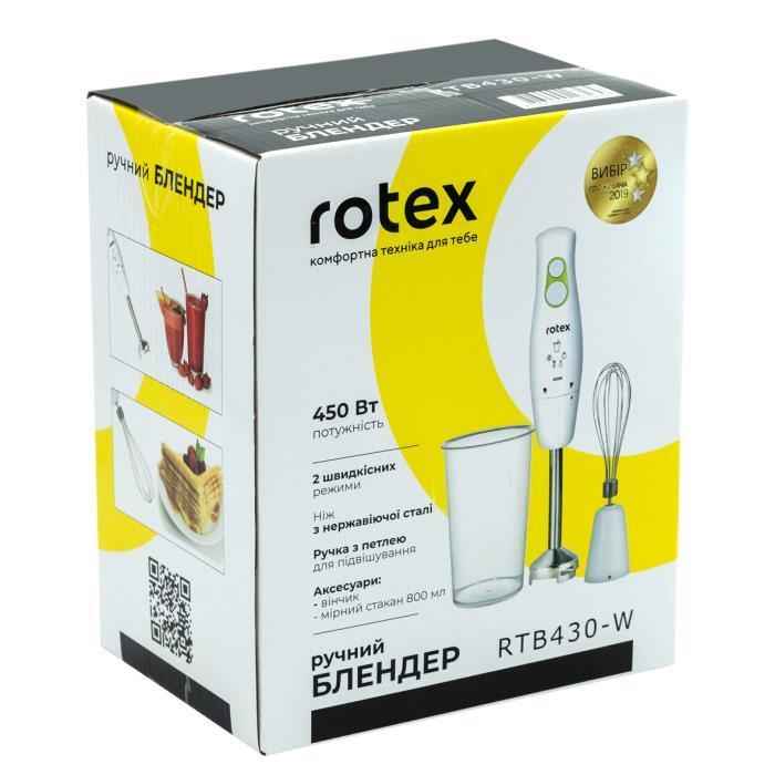 Купить Блендер Rotex RTB430-W, цена 758 ₴ — Prom.ua (ID#1860241197)
