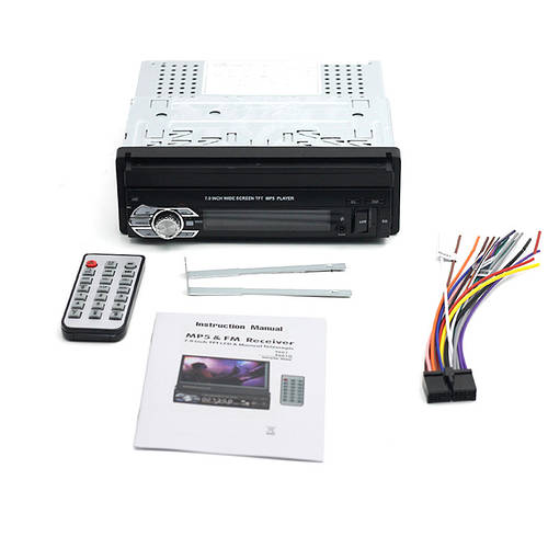 Купить Автомагнитола Lesko 9602 1 Din выдвижной экран 7'' WinCE прием звонков bluetooth AUX/USB ...