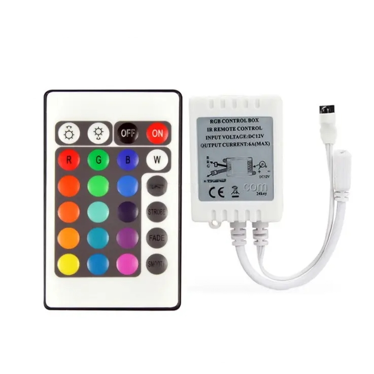 Купить Контроллер RGB 12V 3*2A, с пультом дистанционного управления 24 ...