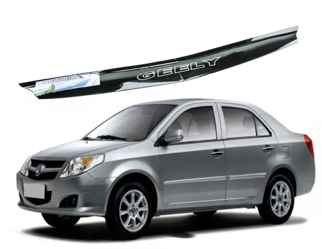 Дефлектор капота мухобойка на Geely MK 2006-2014 короткая AV-Tuning ...